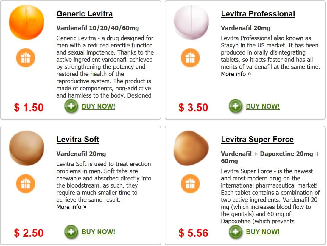 Generic Levitra. Pharmacy online. Cheap prices.